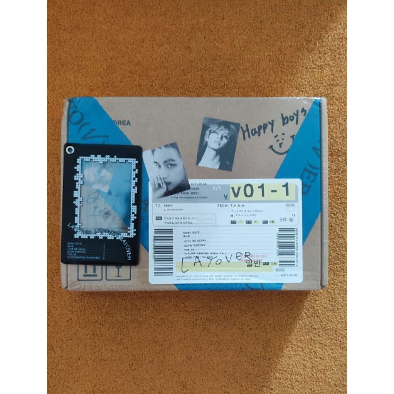 V LAYOVER SHARING BLUE ALBUM PC, POB, POSTCARD, PHOTOBOOK, POSTER ...