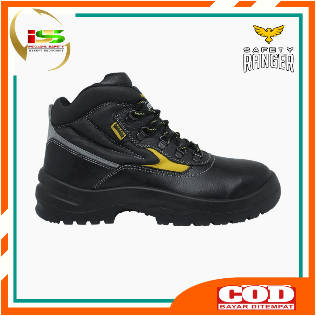 HITAM Safety Shoes Ranger Hanoman SR 07 Black/Safety Shoes Work Iron ...