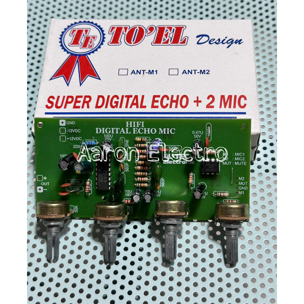 Toel Kit Super Digital Echo TOEL 2 Mic TO'EL Digital Ekho | Shopee ...