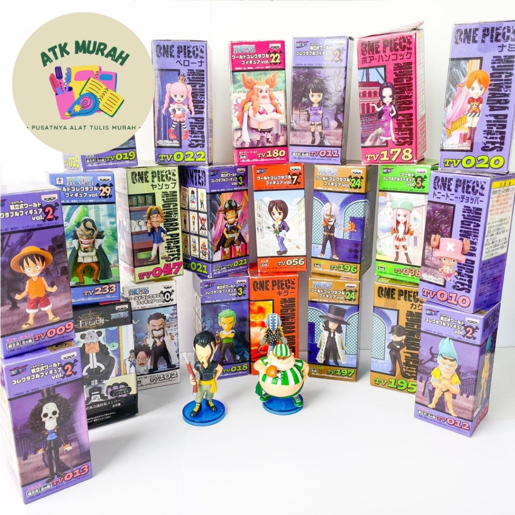 V2 One Piece WCF Miniature Complete LUFFY SANJI ZORO NAMI NICO ROBIN BOA CP 9 | Shopee Philippines