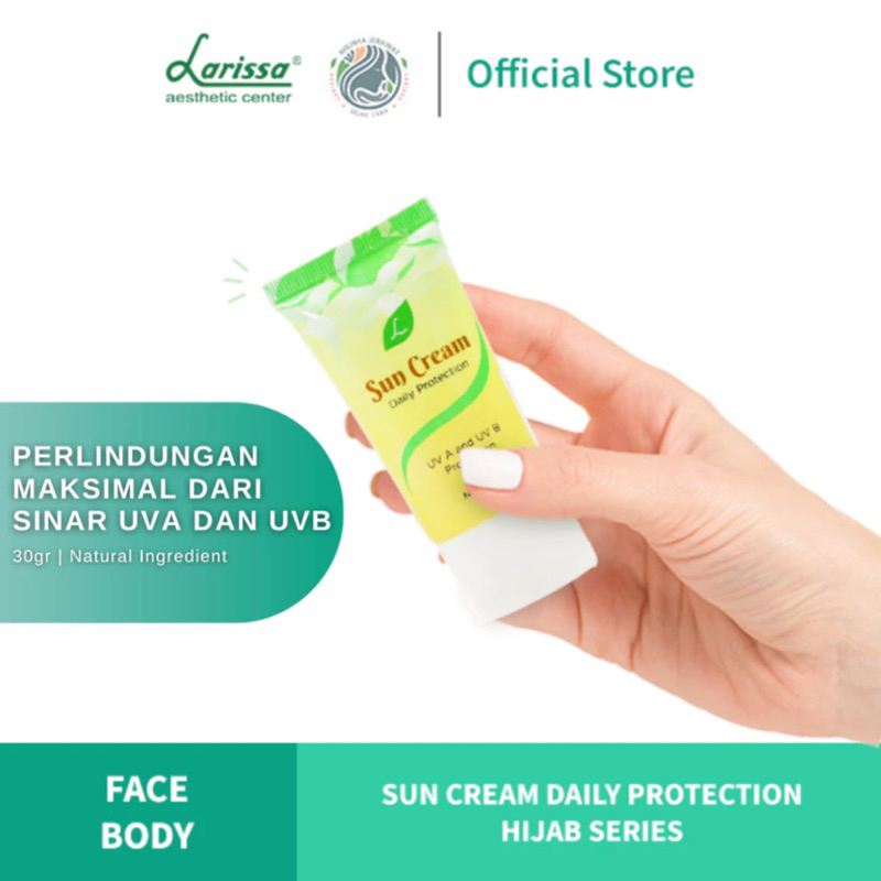Larissa Sun Cream Daily Protection Hijab Series (Face & Body Block ...