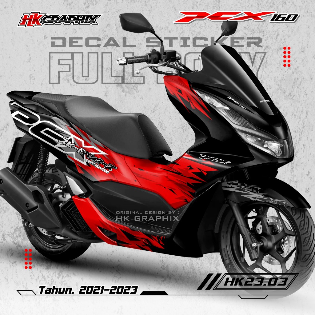 Decal Sticker PCX 160 Full Body 2021 2022 2023 2024 Motorcycle Sticker ...