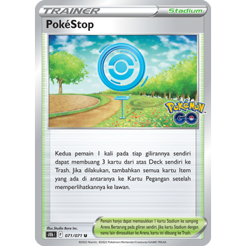 Pokemon TCG INDONESIA POKESTOP POKEMON GO Edition S10B 071/071 | Shopee ...