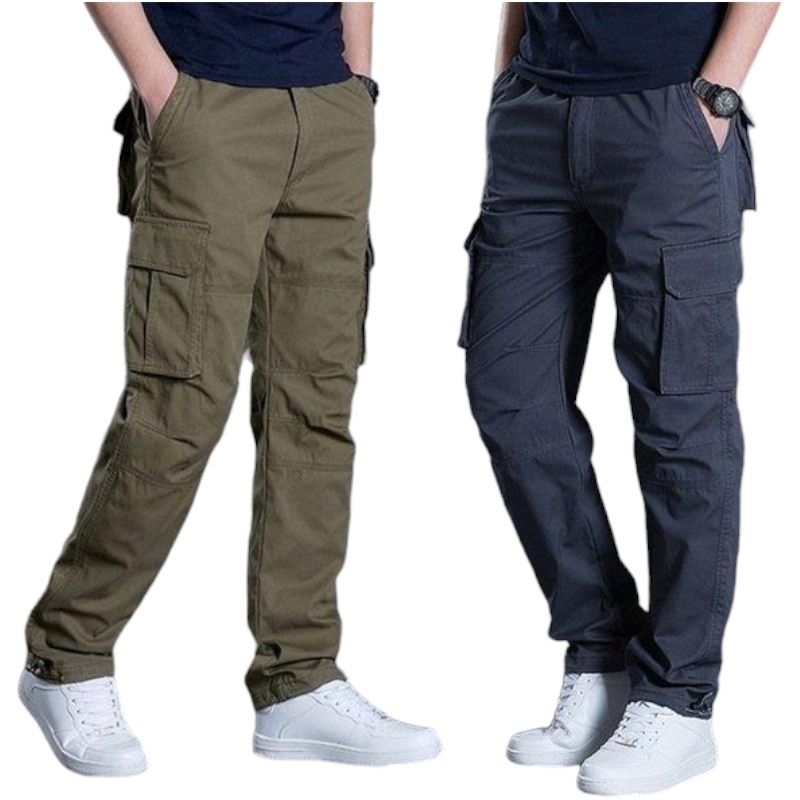 Original Korean Style Kargo Men's Long Cargo Pants | Shopee Philippines