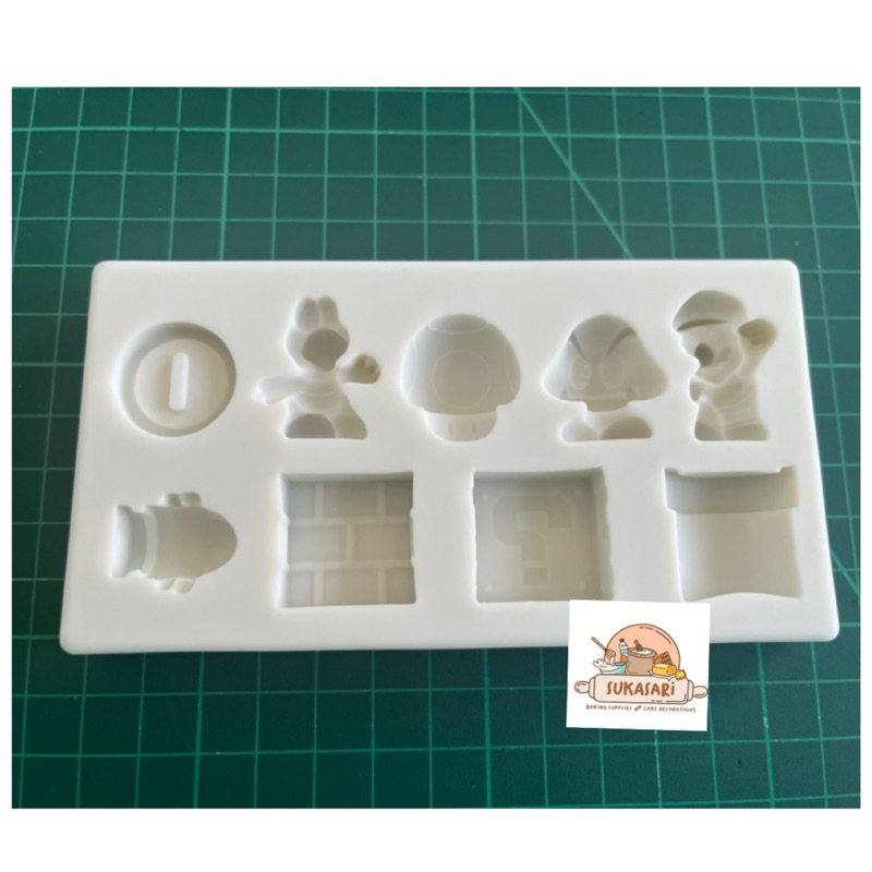 Silicone Mold Mario Bros 9cav character Fondant Mold | Shopee Philippines