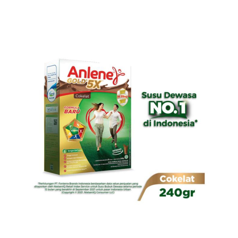 Anlene Gold 5X Hi-calcium Chocolate /Original/Vanilla 240gr (DUS DENT ...