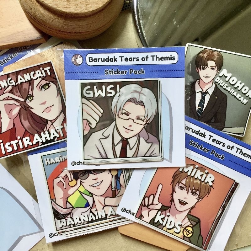 Sticker Pack Set Diecut Meme Funny Tears of Themis - Vyn Luke Artem ...