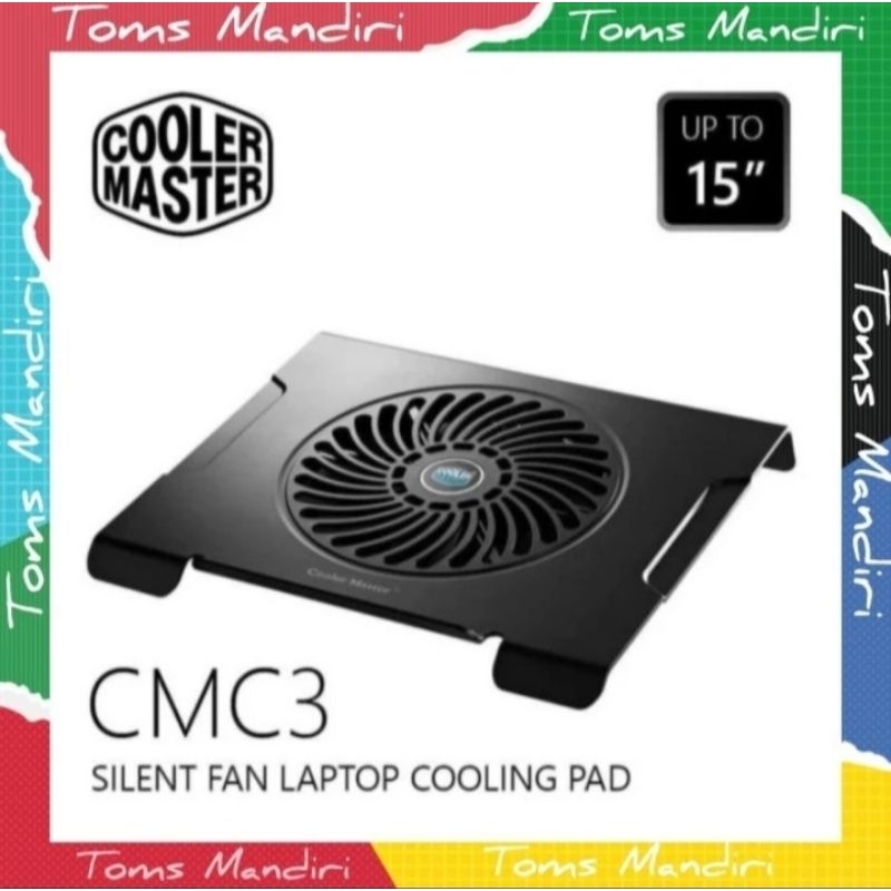 Cooler Master Notepal CMC3 Silent Fan Labtop Cooling Pad | Shopee ...