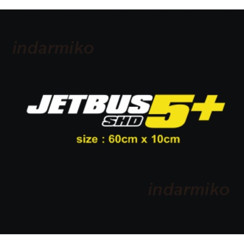 Jetbus5+ cutting sticker size 60cm x 10cm | Shopee Philippines