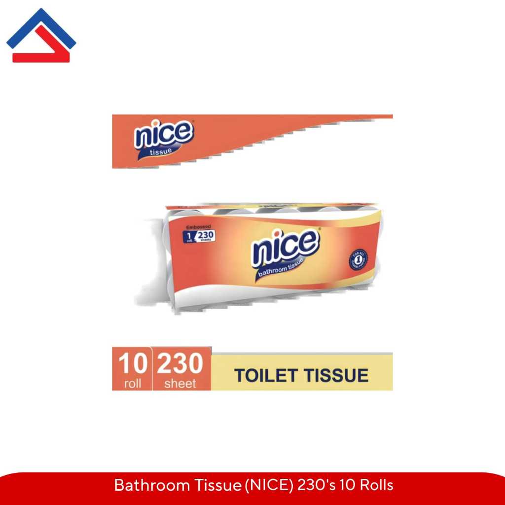 Bathroom Tissue Nice 230's 10 Rolls (Toilet Tissue) | Shopee Philippines