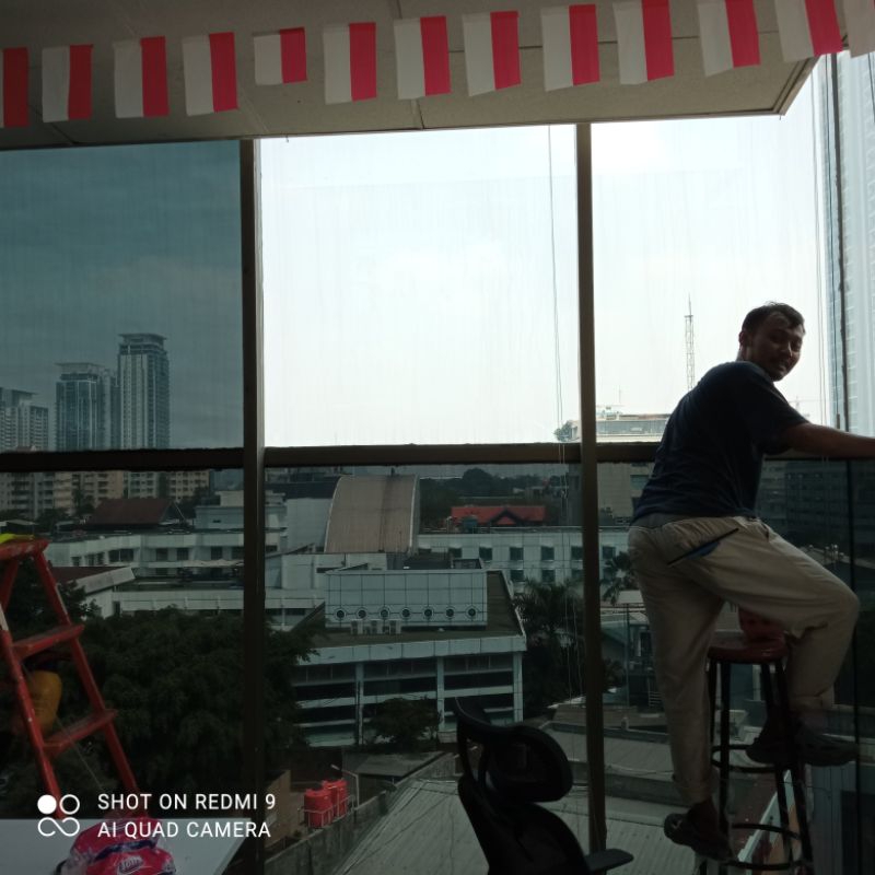 HITAM Black RYBEN GLASS FILM/ONE WAY GLASS FILM STICKER/HOT TOLAK FILM ...