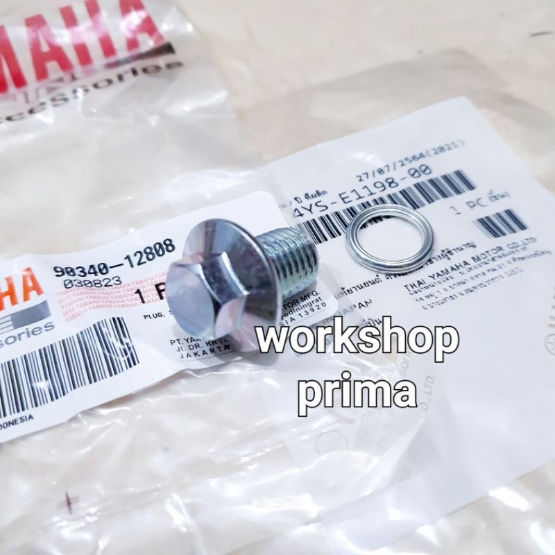 MESIN Bolt ring Connection tap tab Engine Oil Bottom Side mio vega ...