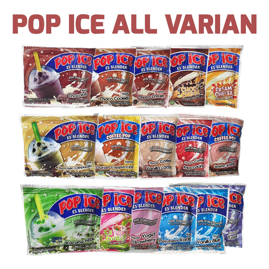 HIJAU Pop ice 1 pack contains 10 yogurt strawberry/s cream cheese/s ...