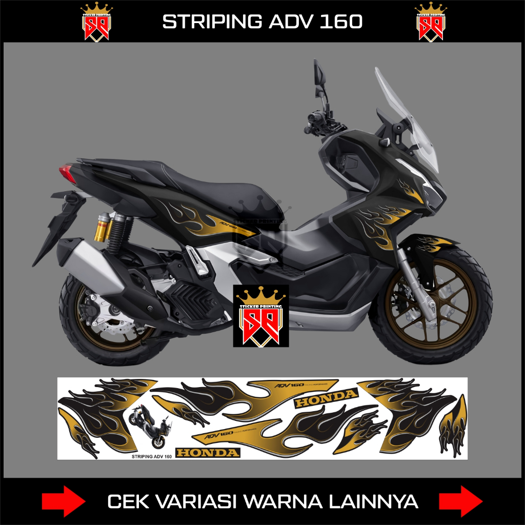Honda ADV 160 STRIPING DECAL / ADV 160 BODY LIST STICKER | Shopee ...