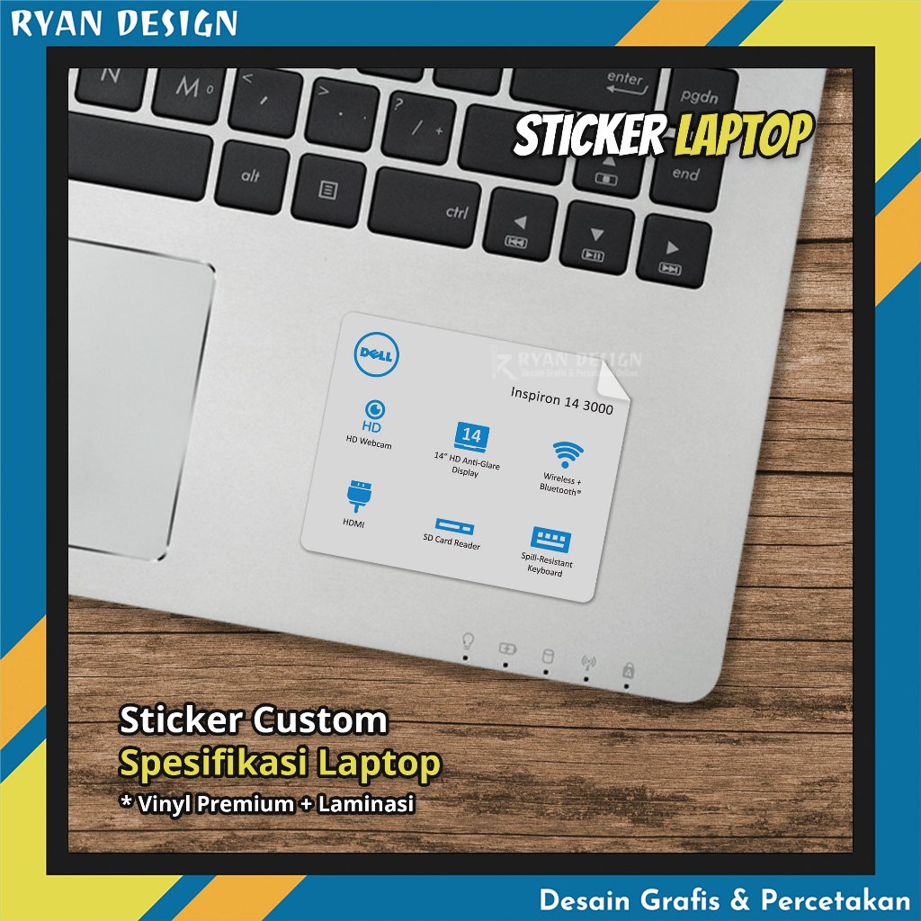 Laptop Logo Sticker Laptop Feature Specifications Sticker Nvidia RTX ...