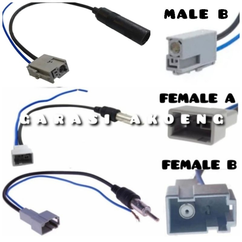 Oem Honda Radio Head Unit Antenna Cable Socket Socket Tape Antenna Male ...