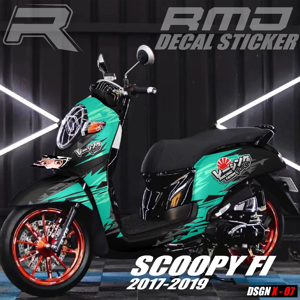 Scoopy Decal Full Body Sticker Scoopy FI Sticker Decal 2018 2019 2020 ...
