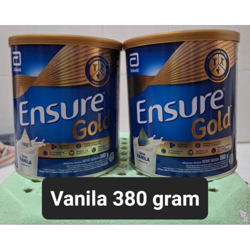 Ensure Gold Vanilla Flavored Ensure Milk In Cans 380 Grams | Shopee ...