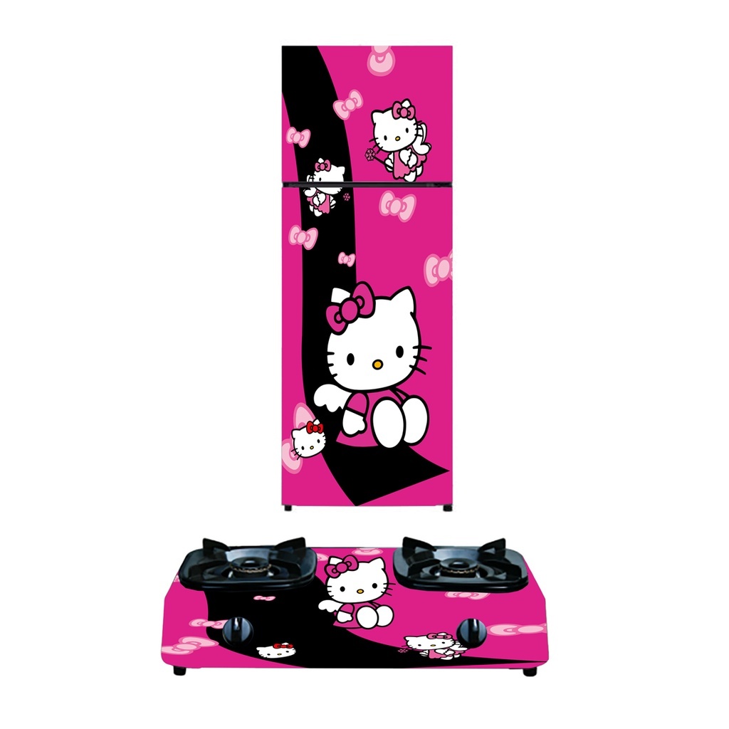 2 Door Refrigerator Sticker + 2 Stove Stove with HKY Motif | Shopee ...