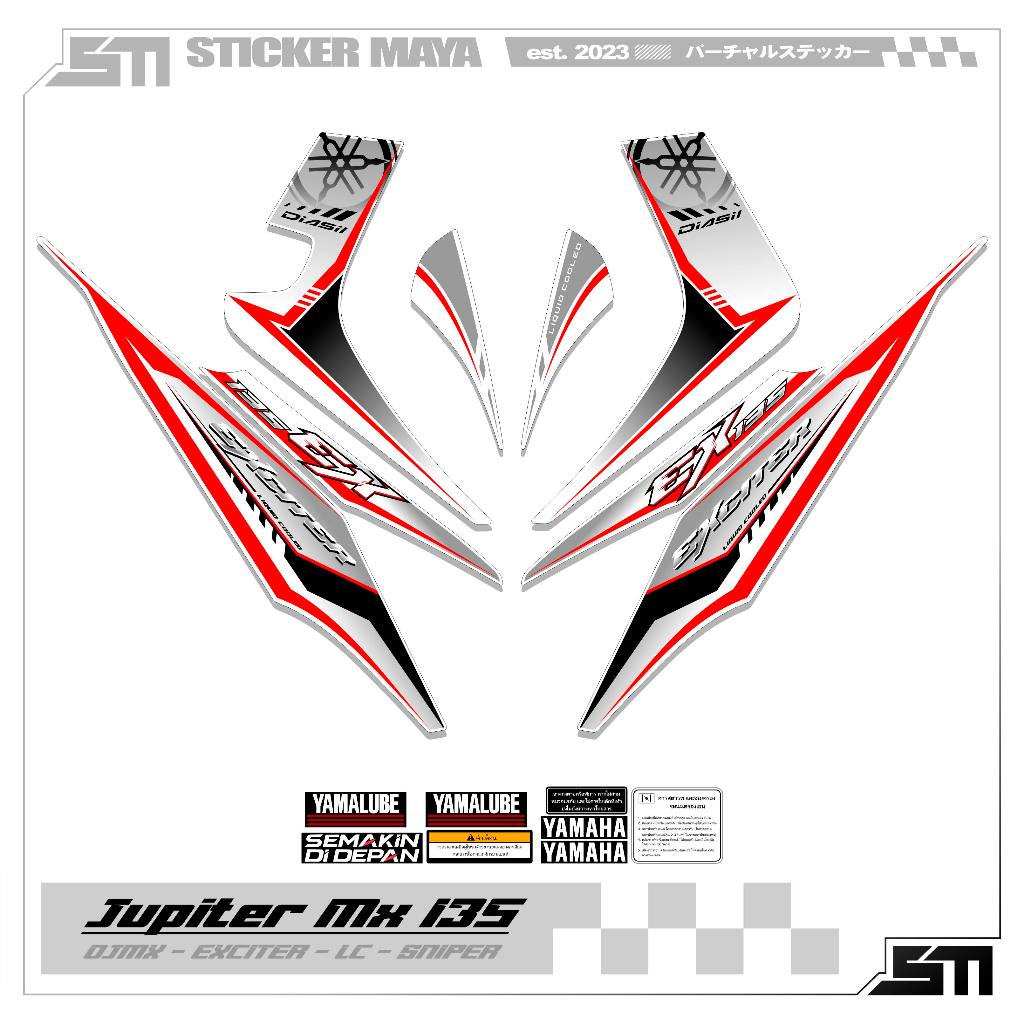 Striping MX LAMA 135 MOTIF 8 EXCITER / JUPITER MX OLD / OJMX STICKER ...