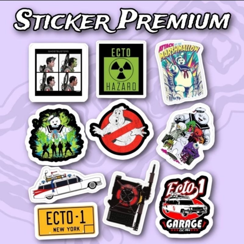 Ghostbusters Pack 10pcs Premium Waterproof Sticker | Shopee Philippines