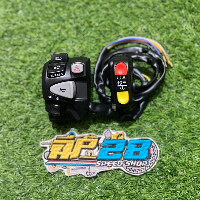 DOMINO RIGHT AND LEFT UNIVERSAL HOLDER SWITCH FOR ALL MOTORCYCLES ...