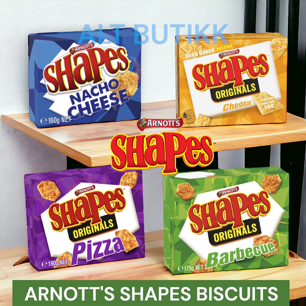 ARNOTT'S SHAPES BAKED SNACK CRACKERS | BISCUITS ARNOTTS | AUSTRALIA ...