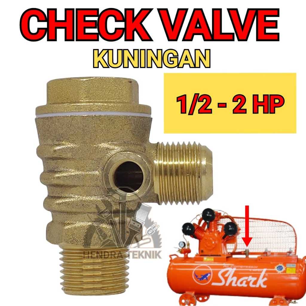 Full BRASS CHECK VALVE COMPRESSOR 1HP 2HP FULL BRASS NON RETURN 1per2 ...