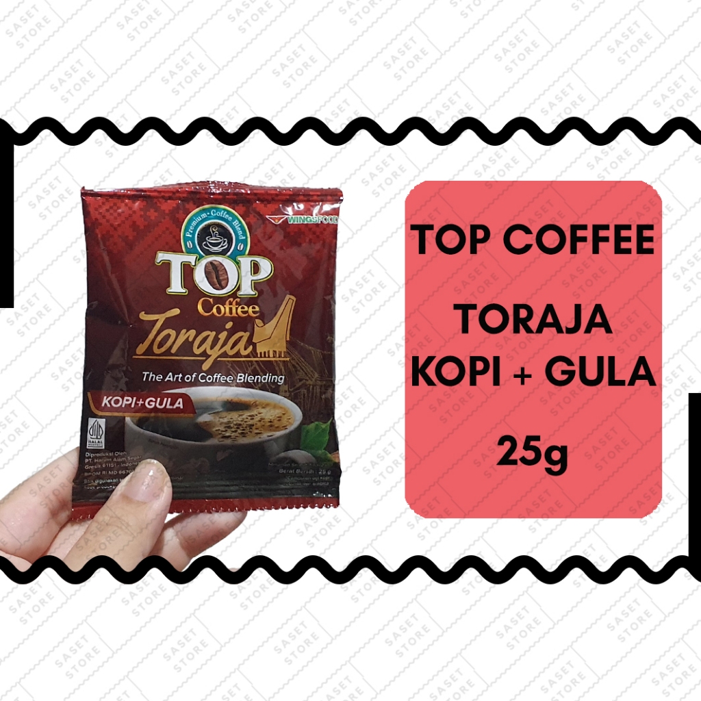 Top Coffee Toraja Coffee Sugar 25g Sachet Instant Coffee Powder ...