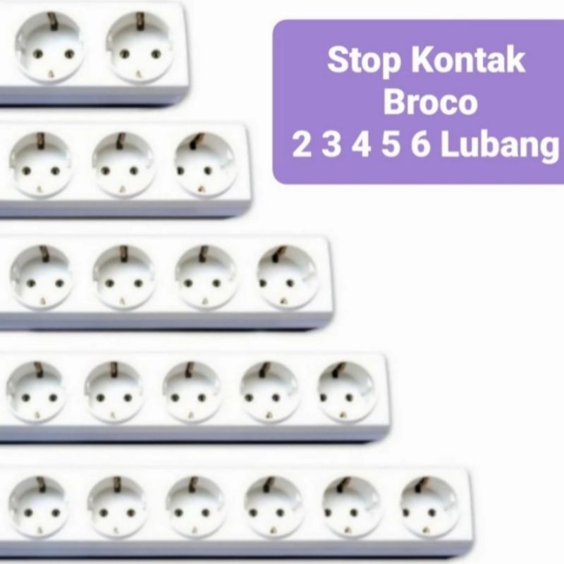 Brass Terminal Socket Broco SNI Electrical Plug Hole 6 Holes | Shopee ...