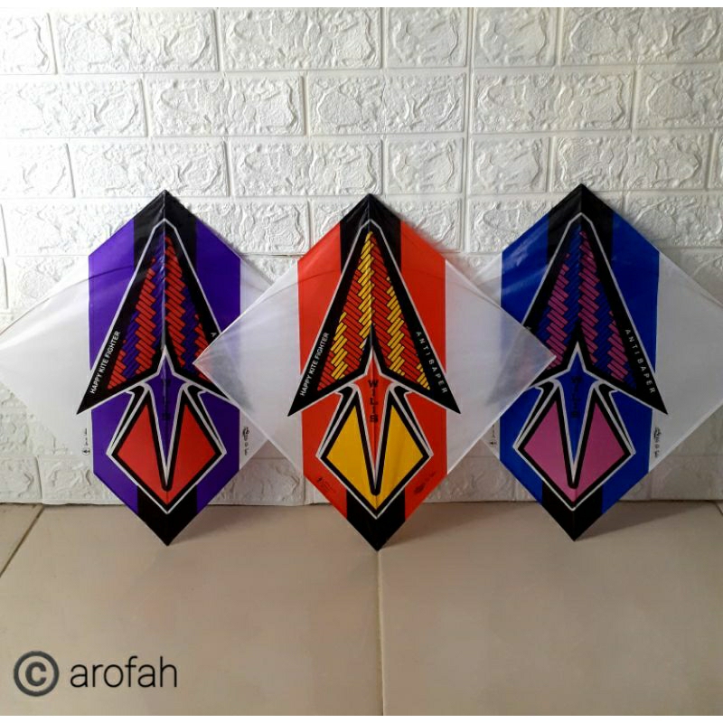 MINIMAL (MINIMUM 10 KITES) Original Premium 3-Color Sukhoi Pipin Tattoo ...