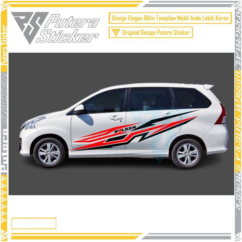 Cool toyota avanza car stickers cutting stickers for avanza xenia sigra ...