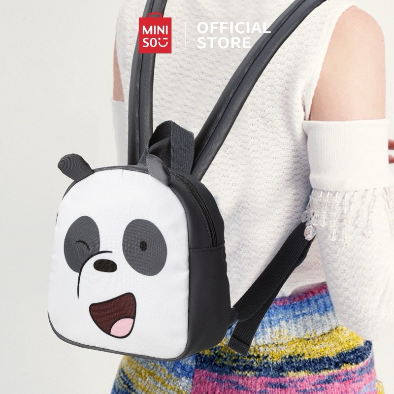 MINISO We Bare Bears Collection 4.0 Backpack (White, PANDA) | Shopee ...