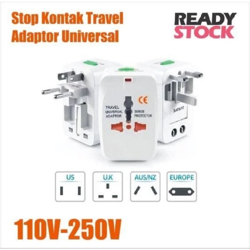 TRAVEL UNIVERSAL Electric Plug ADAPTER World TRAVEL ADAPTER UNIVERSAL ...