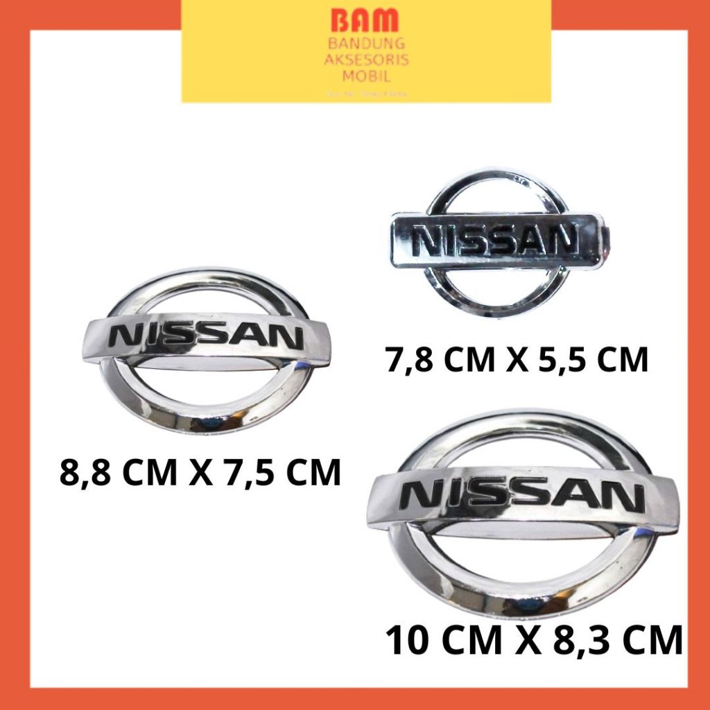 Chrome Small Nissan Car Logo Emblem | Shopee Philippines