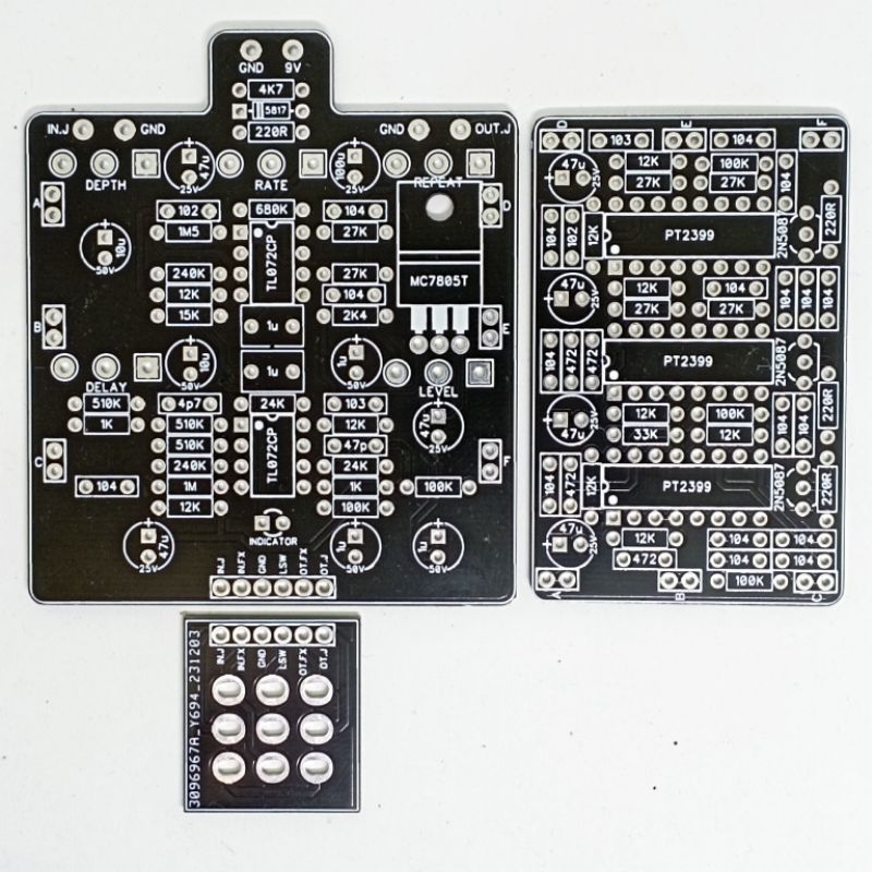 T-Audio PCBFX-272 Based on Rebote Delay 3 Tonepad Guitar Effect ...