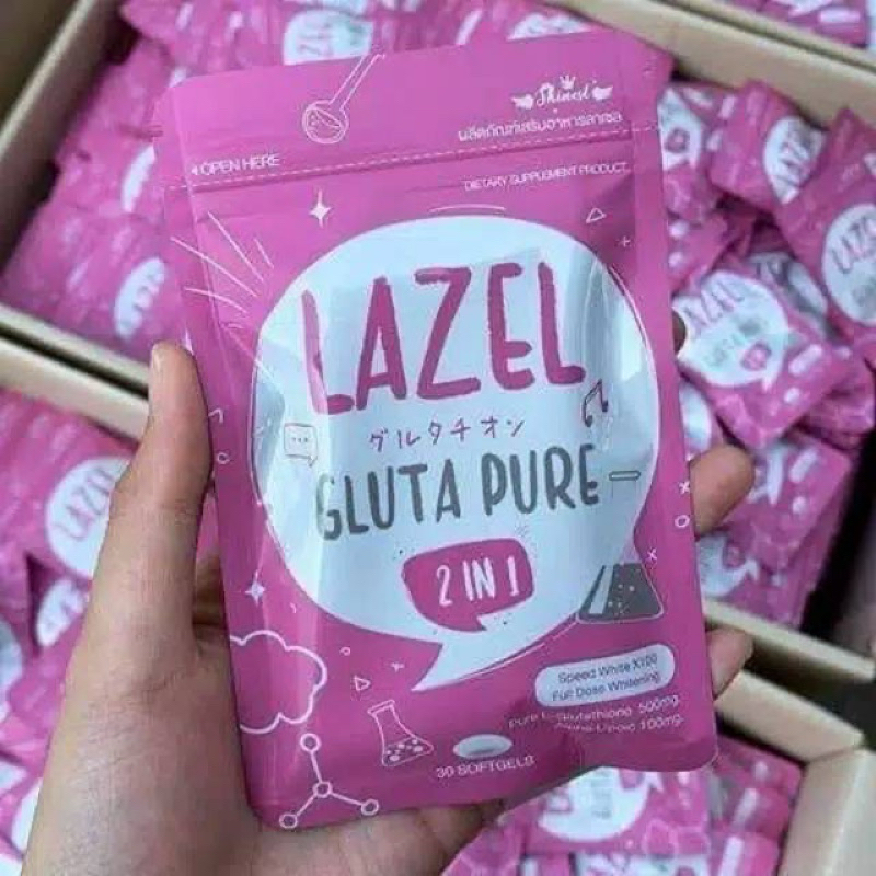 Lazel PURE GLUTA BY SKINEST CLINIC LACHEL Whitening Supplement | Shopee ...