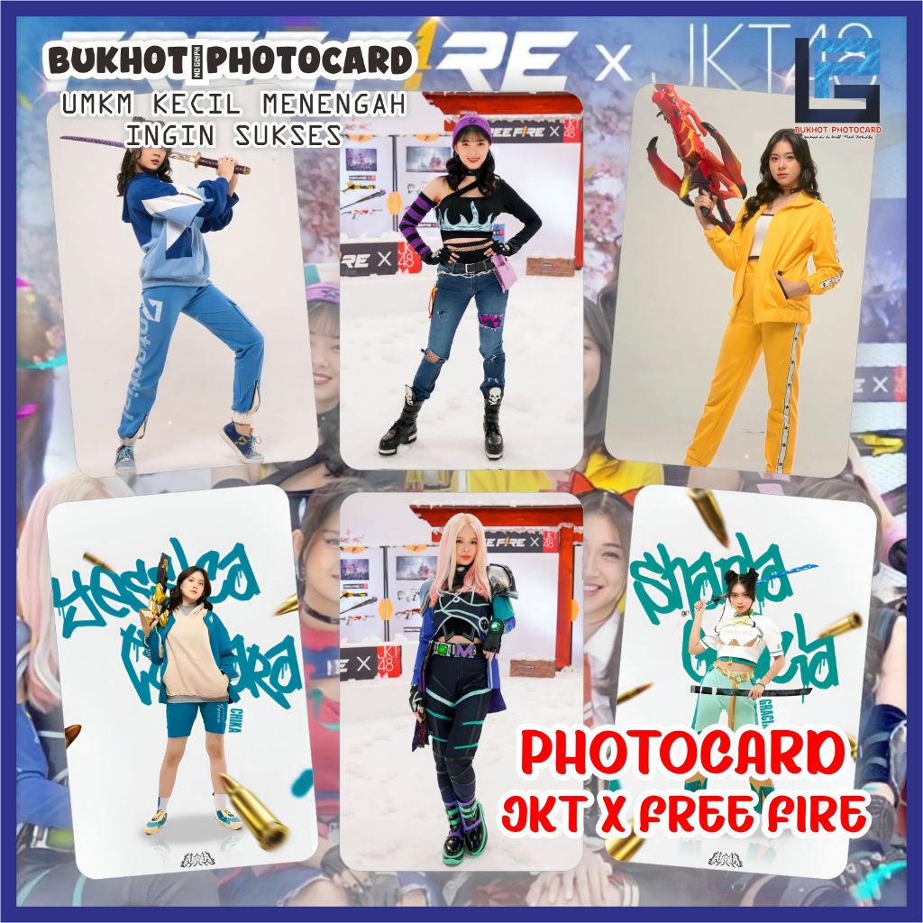 Photocard JKT48 Edition JKT48 x Free fire Contents 50pcs Unofficial ...