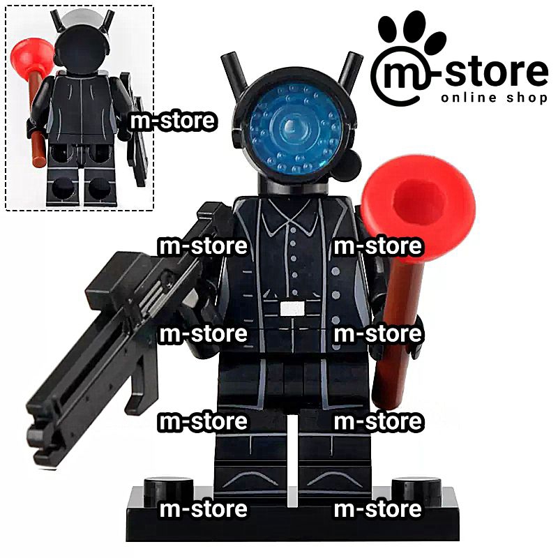 Brick skibidi toilet cctv camera man mini toy figure | Shopee Philippines