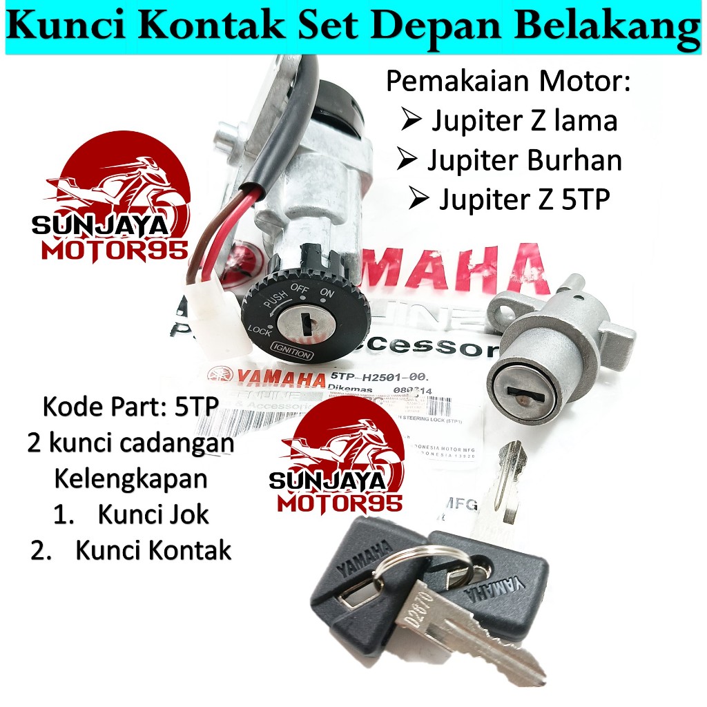 Ignition Key SET Seat Key 5TP YAMAHA JUPITER Z BURHAN, Old JUPITER Z ...