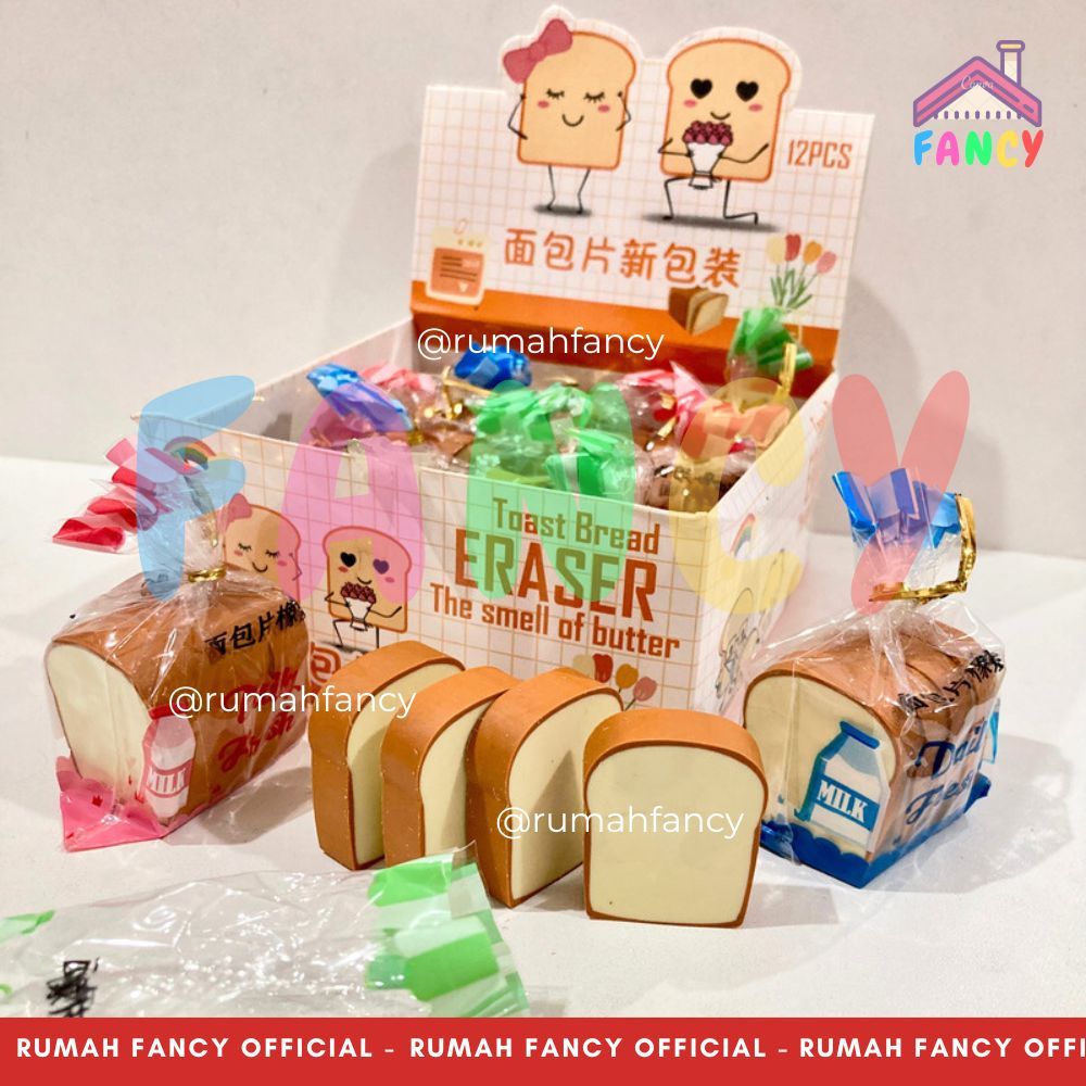 Cute ERASER Stip Bread Shape ER 1311 4 IN 1 TOASTBREAD PENCIL ERASER ...