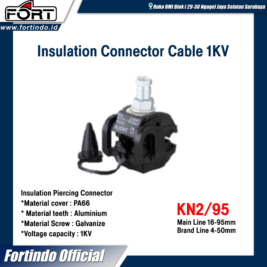 Insulation Connector Cable 1KV KN2/95 FORT Brand | Shopee Philippines