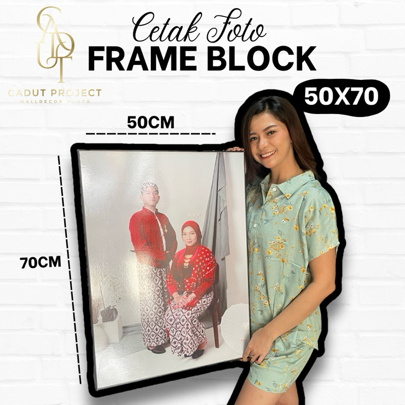 Print Photo FRAME BLOCK FRAME 50x70/ CUSTOM Photo/GLOSSY Photo Print ...