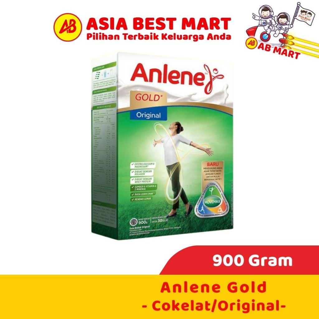 Anlene Gold 900gr Original Chocolate Milk Powder High Bone Calcium ...