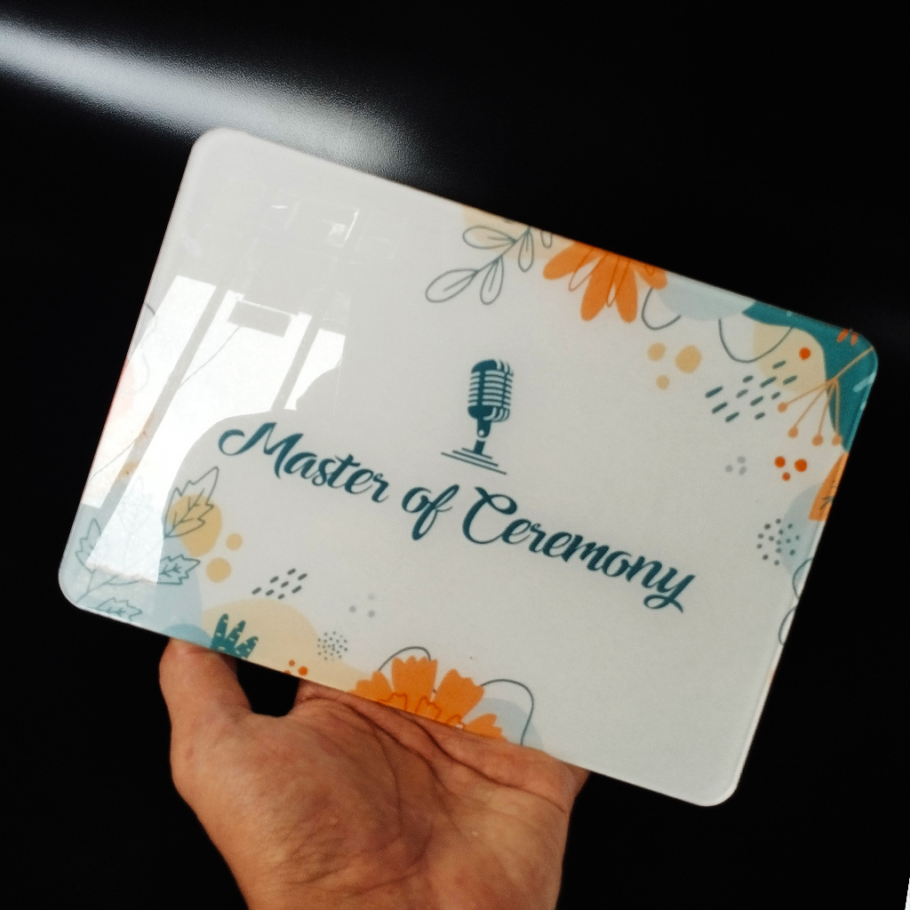 CUSTOM Acrylic MC card, Wedding Event Cue card, MINI (10x14), A5 (21x14 ...