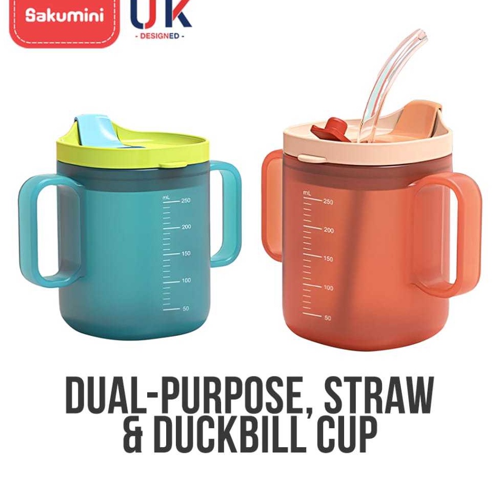 Friendly Price Sakumini 2in1 Training Duckbill Straw Cup Straw Drinking ...
