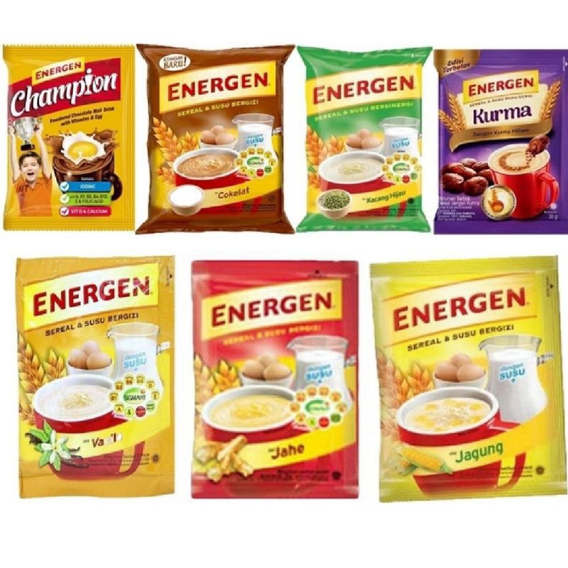 Energen Renceng Energen Cereal Energen Sachet Contains 10 pcs | Shopee ...