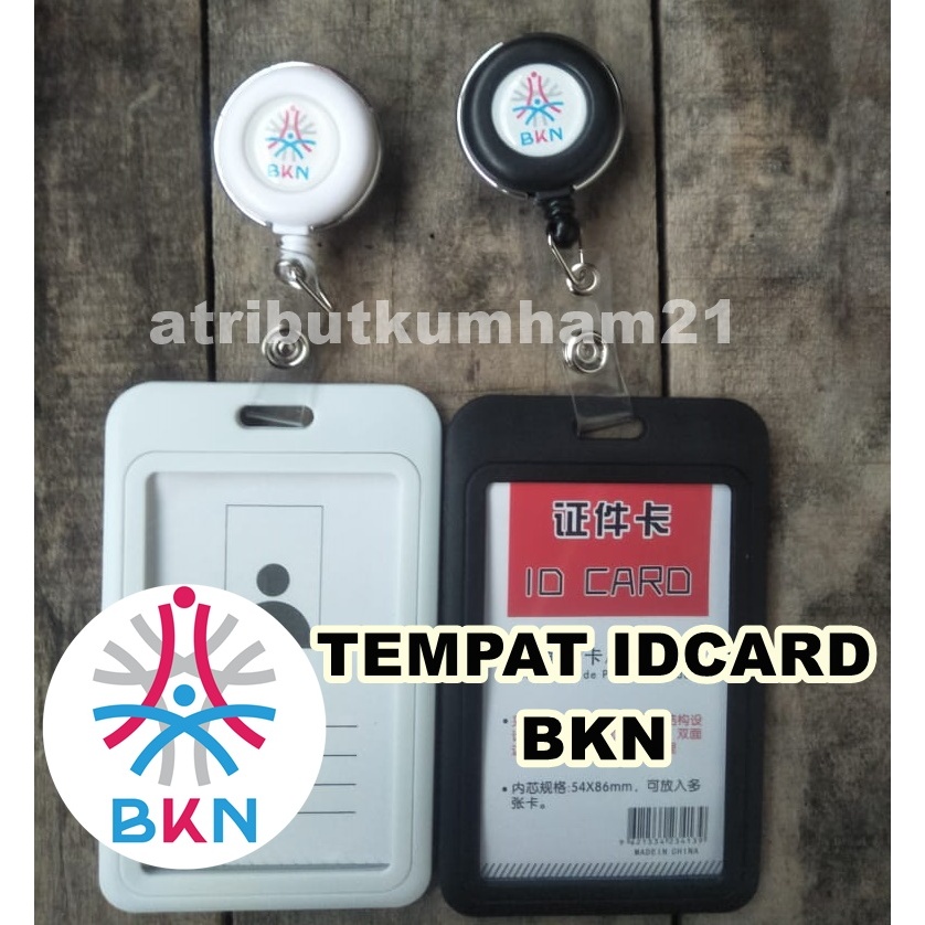 One SET OF YOYO AND THE LATEST BKN LOGO PEGAWAI IDCARD HOLDER, Embossed ...