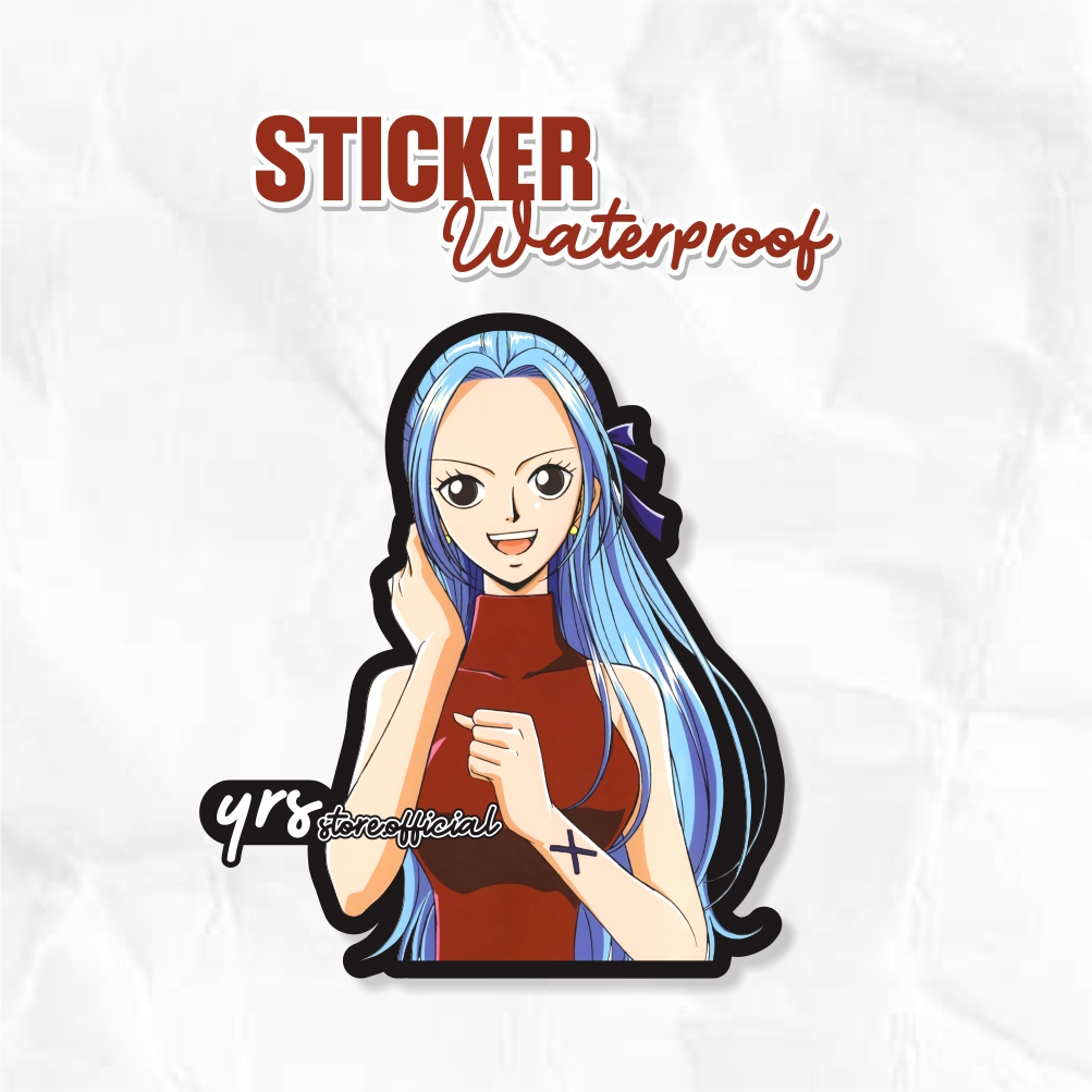 Nefertari Vivi One Piece Anime Sticker / Waterproof Anime Sticker size ...