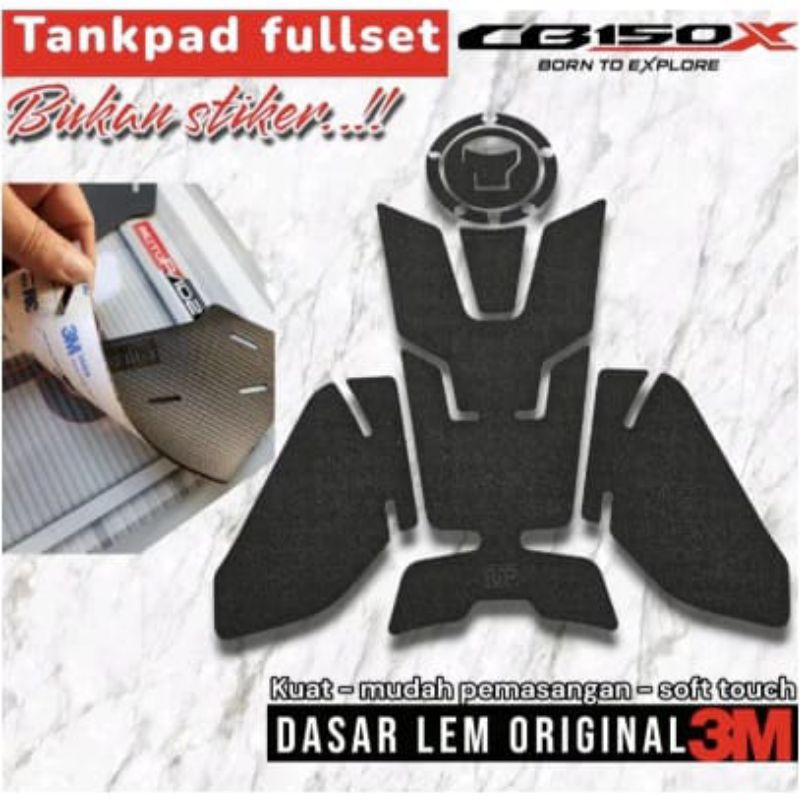 Honda CB150X Adventure Tank Pad Carbon Pattern Body Protector Cover ...